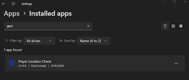 How can I check if the GeoComply installation has been successful ...